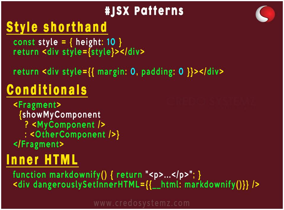 React Js Cheat Sheet
